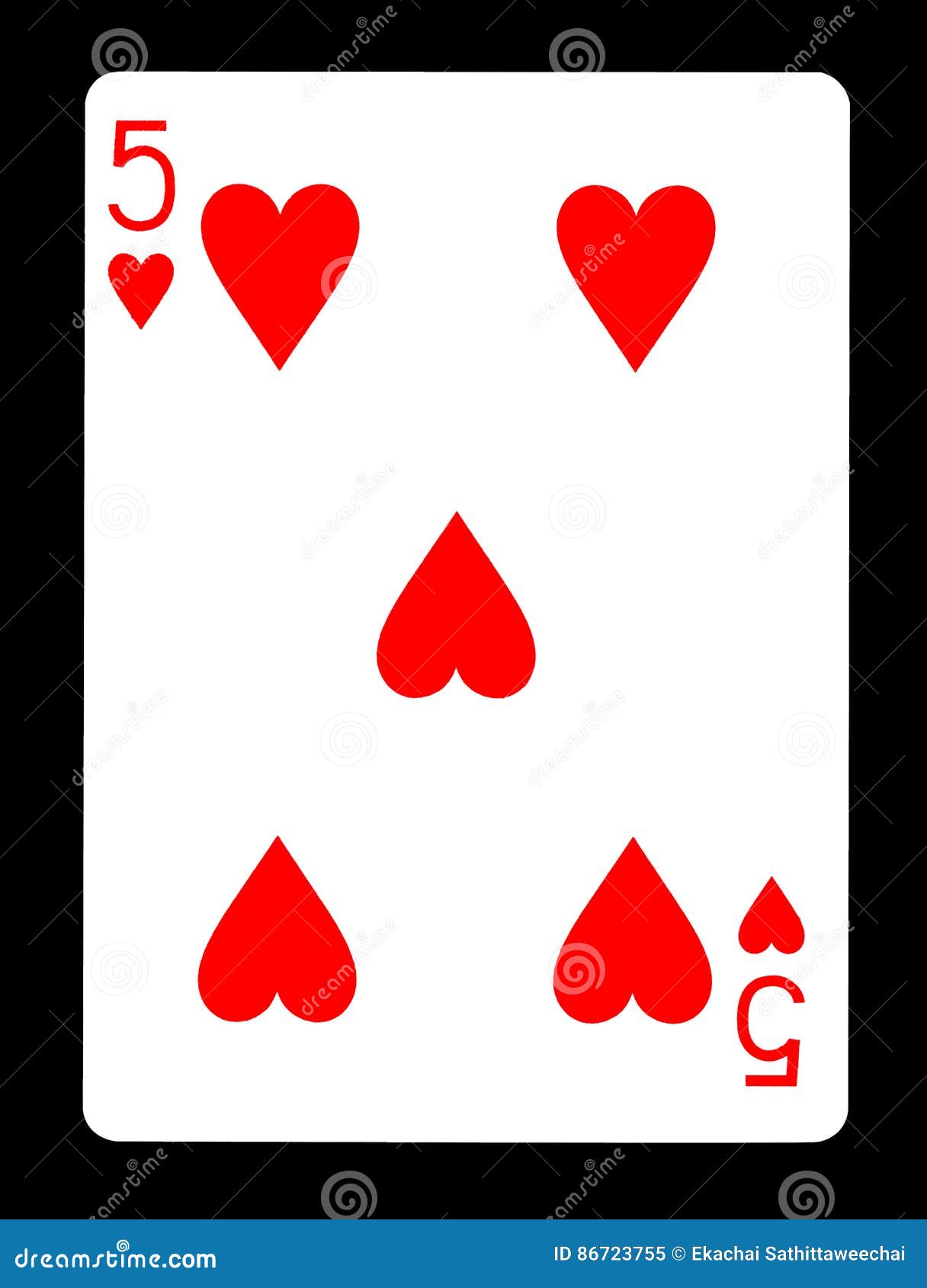 Two Of Hearts Playing Card, Royalty-Free Stock Photography ...