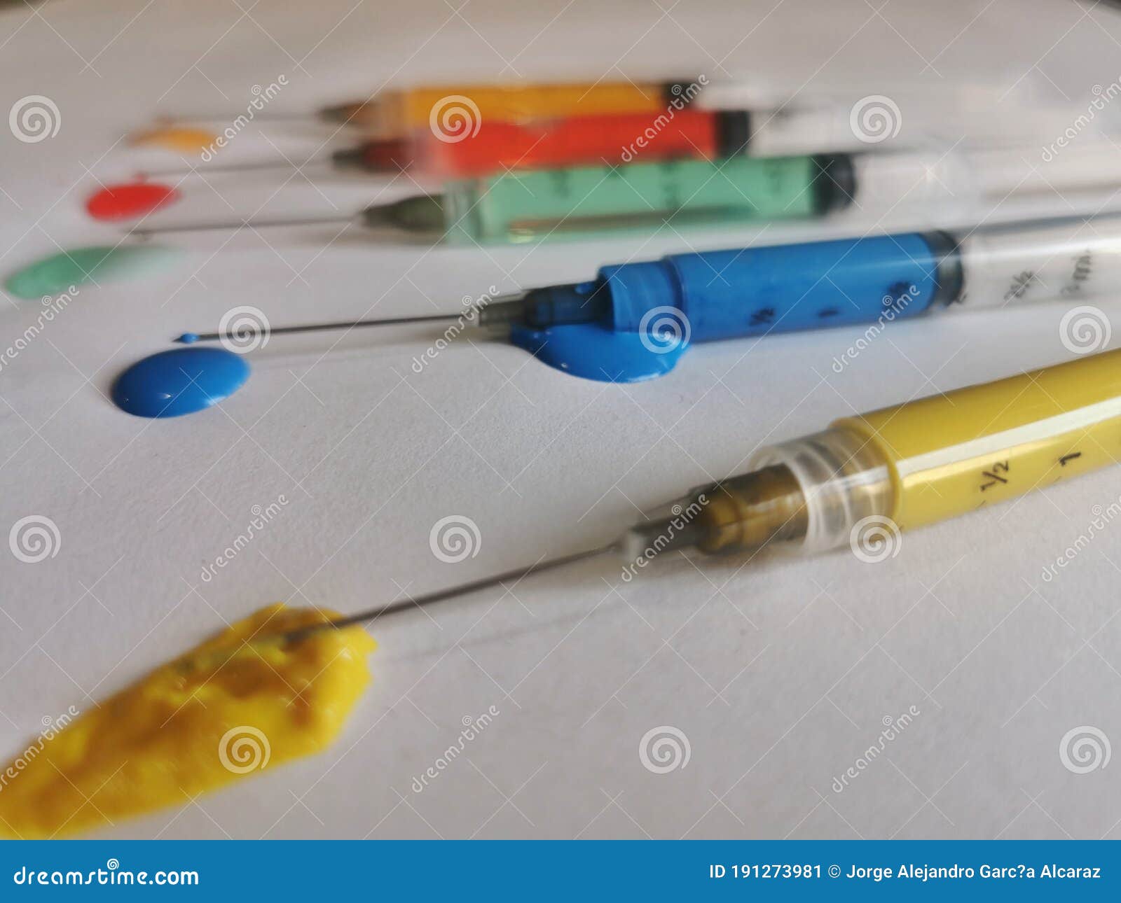 A color injections stock image. Image of medical, color - 191273981