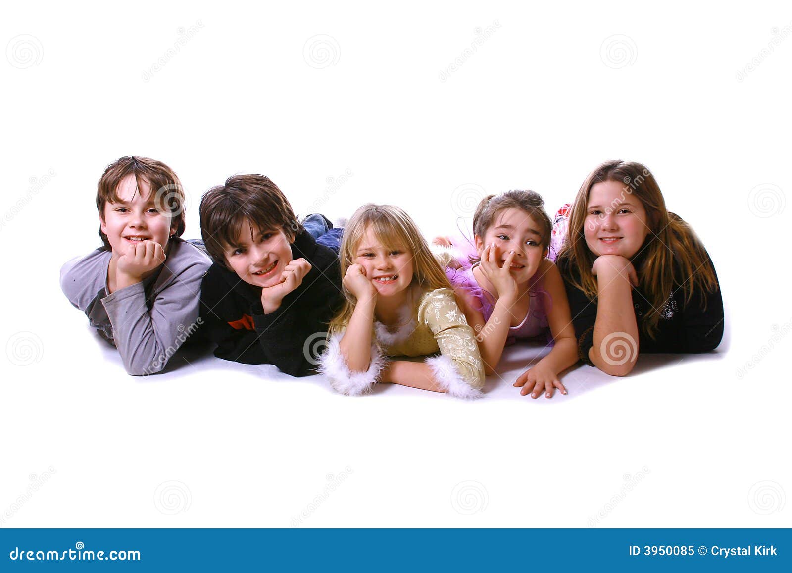 Five kids stock image. Image of isolated, youth, brothers - 3950085
