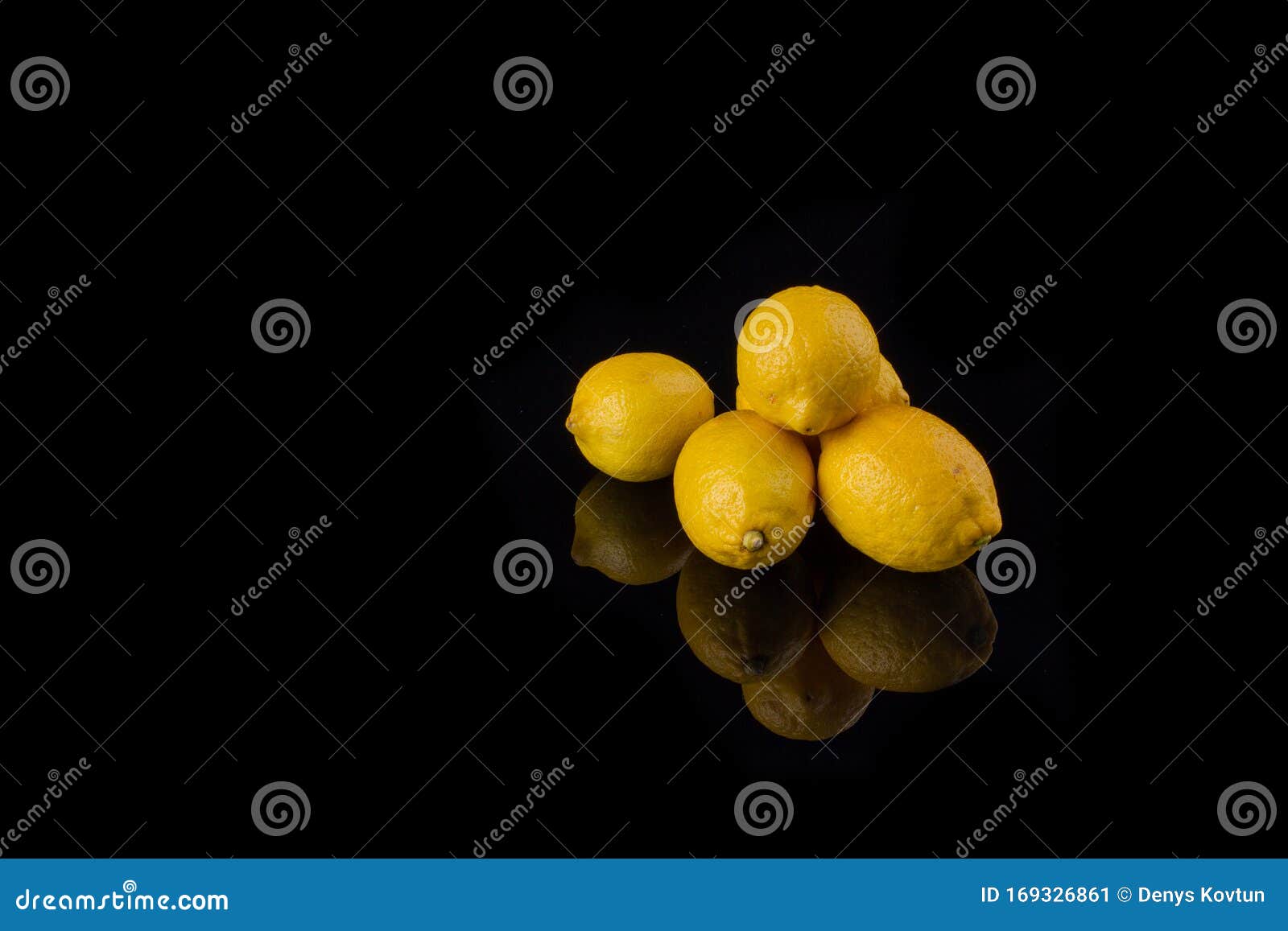 Five lemon fruits. stock image. Image of circle, nature - 169326861