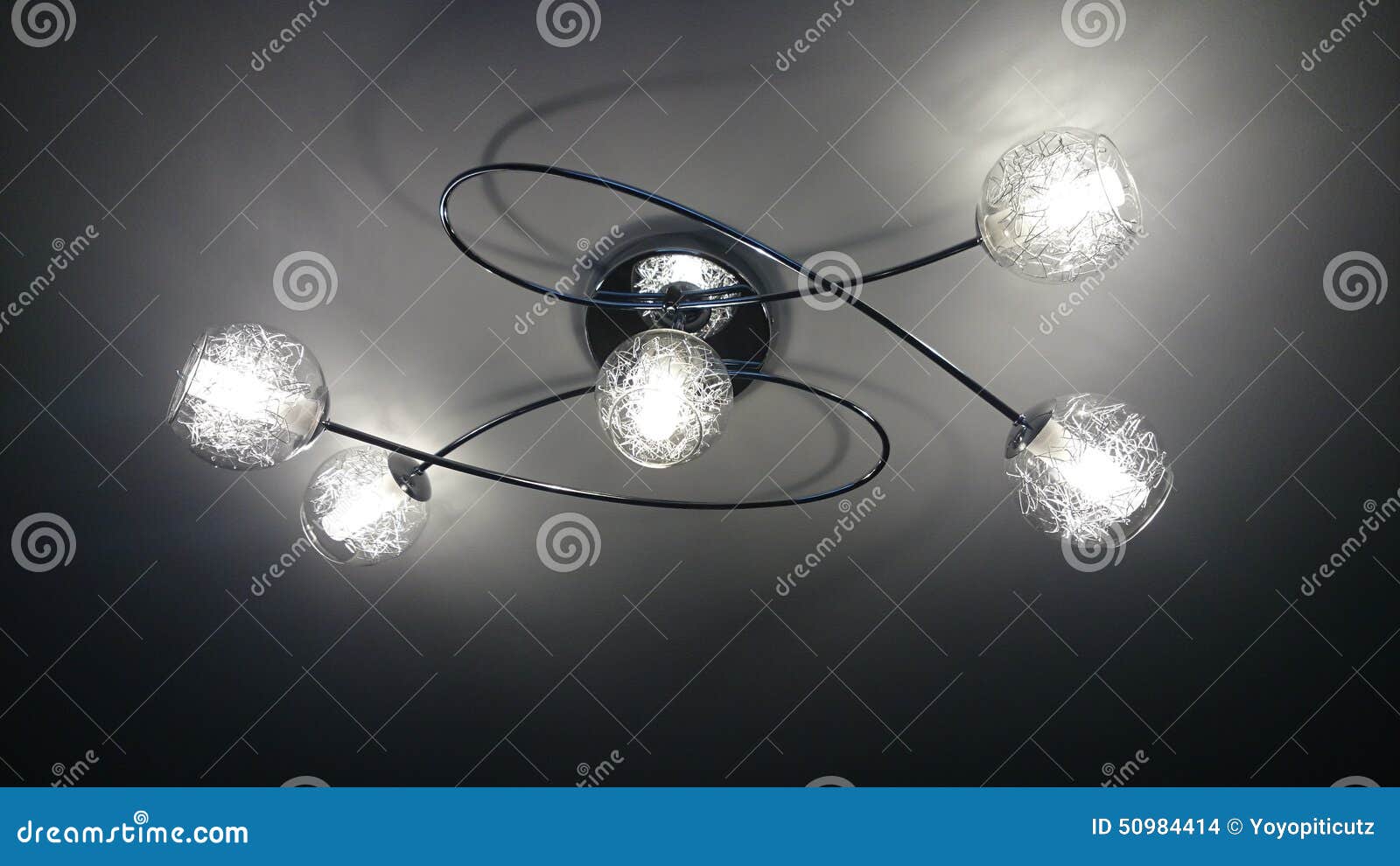 Five lights - Chandelier stock photo. Image of elaborate - 50984414
