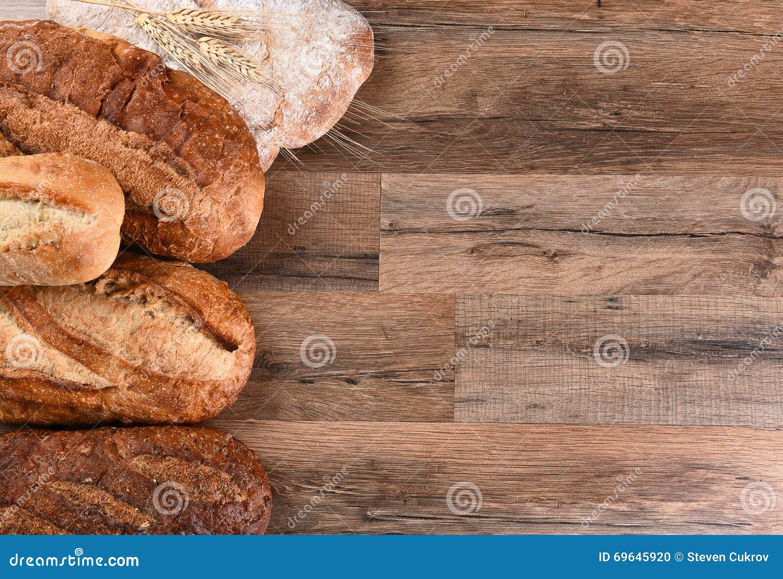 Five Loaves of Bread stock photo. Image of white, ciabatta - 69645920