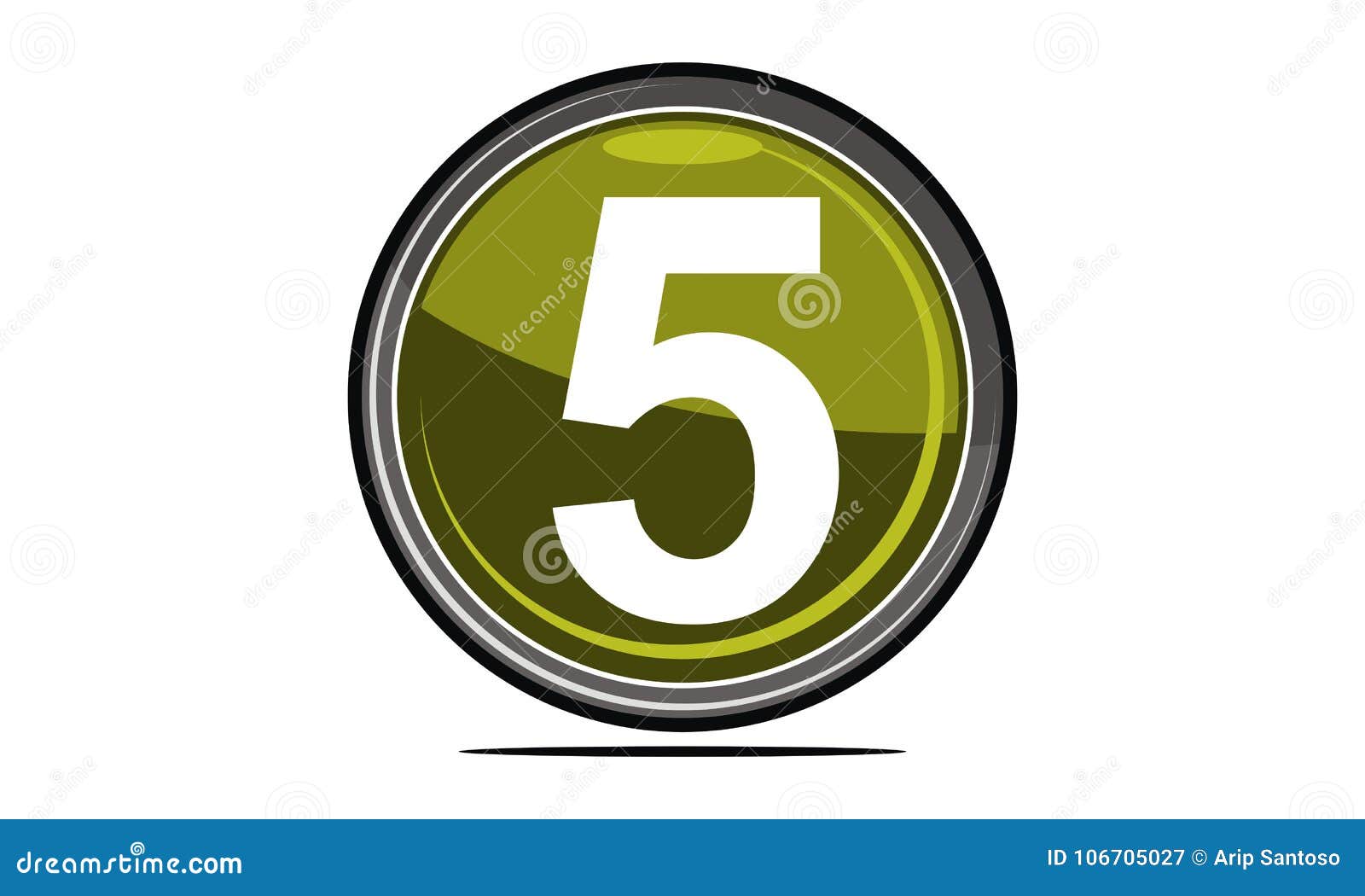 Five Logo Design Template stock vector. Illustration of color - 106705027