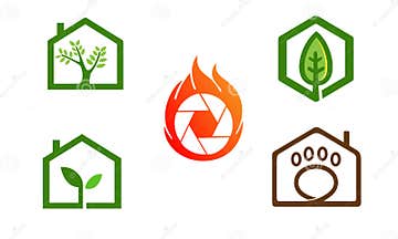 Five logo pack stock vector. Illustration of natural - 101019296