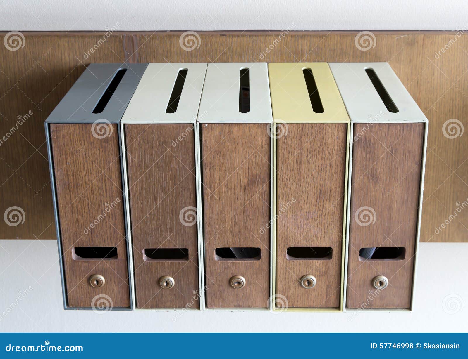 Five mailboxes stock photo. Image of square, alley, close - 57746998