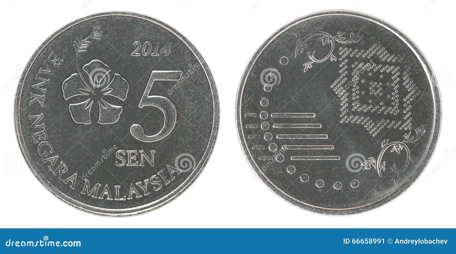 Five Malaysia sen stock image. Image of malaysia, discount - 66658991