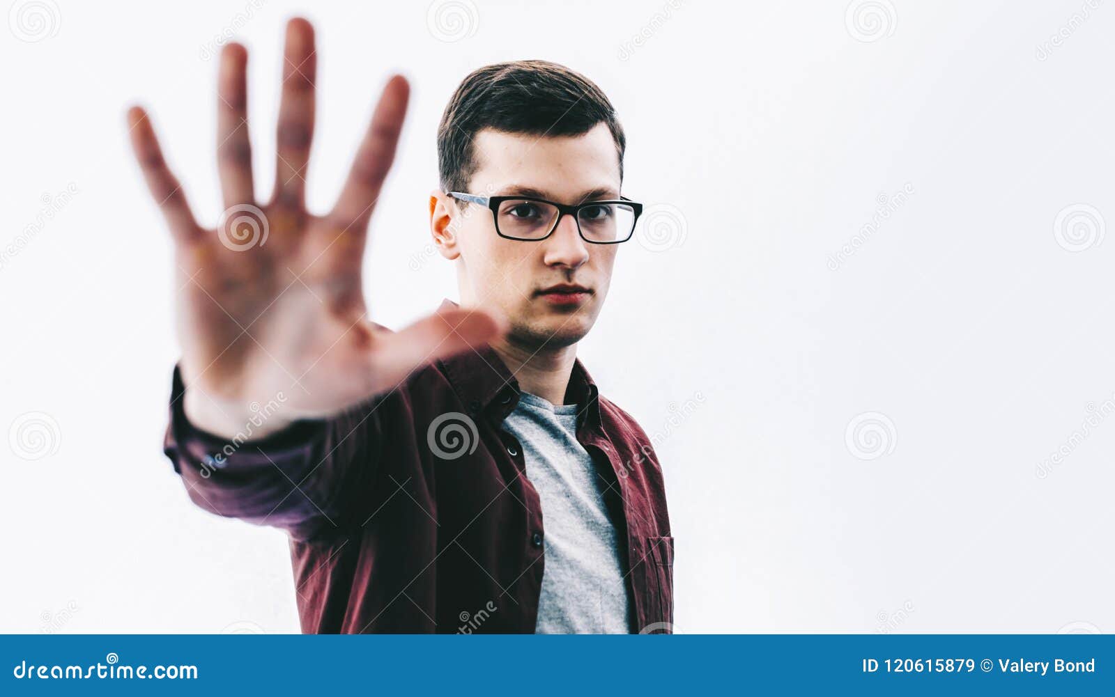 Five by Man stock image. Image of isolated, fingers - 120615879