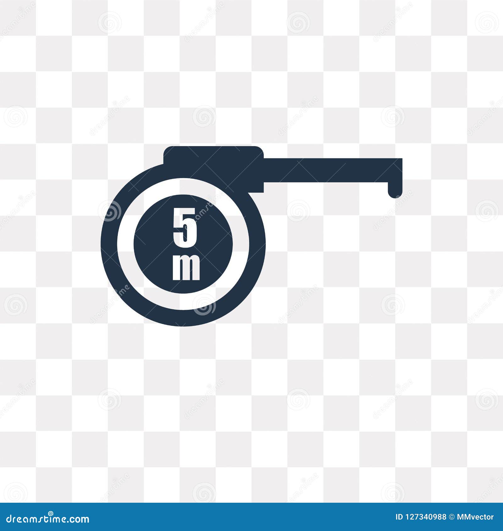 Five Meters Ruler Icon Vector Isolated On White Background, Five ...