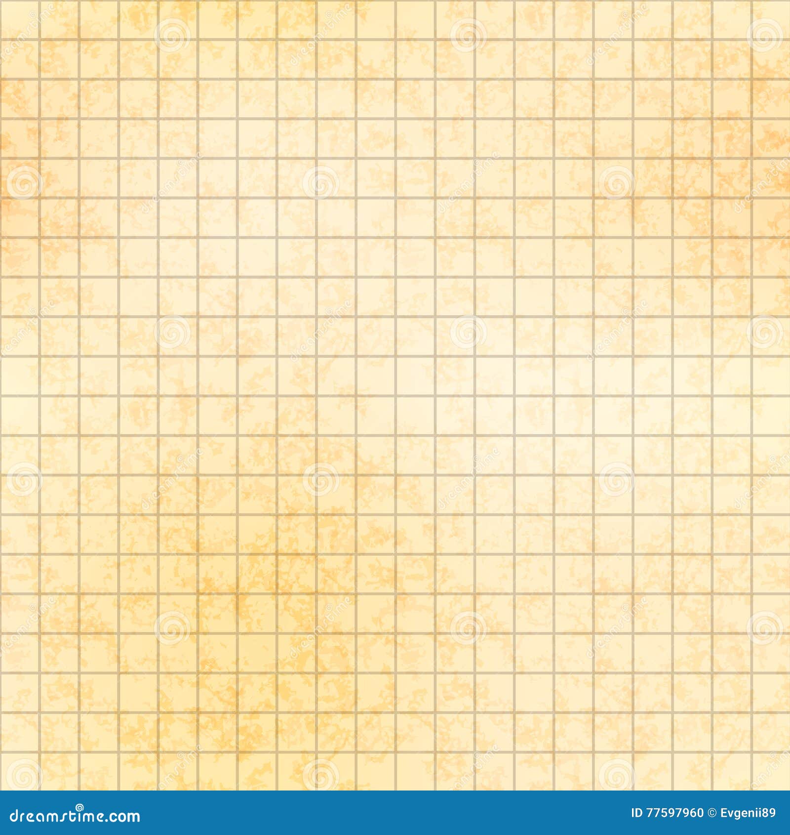 Five Millimeter Grid On Old Paper With Texture, Seamless Pattern Stock ...