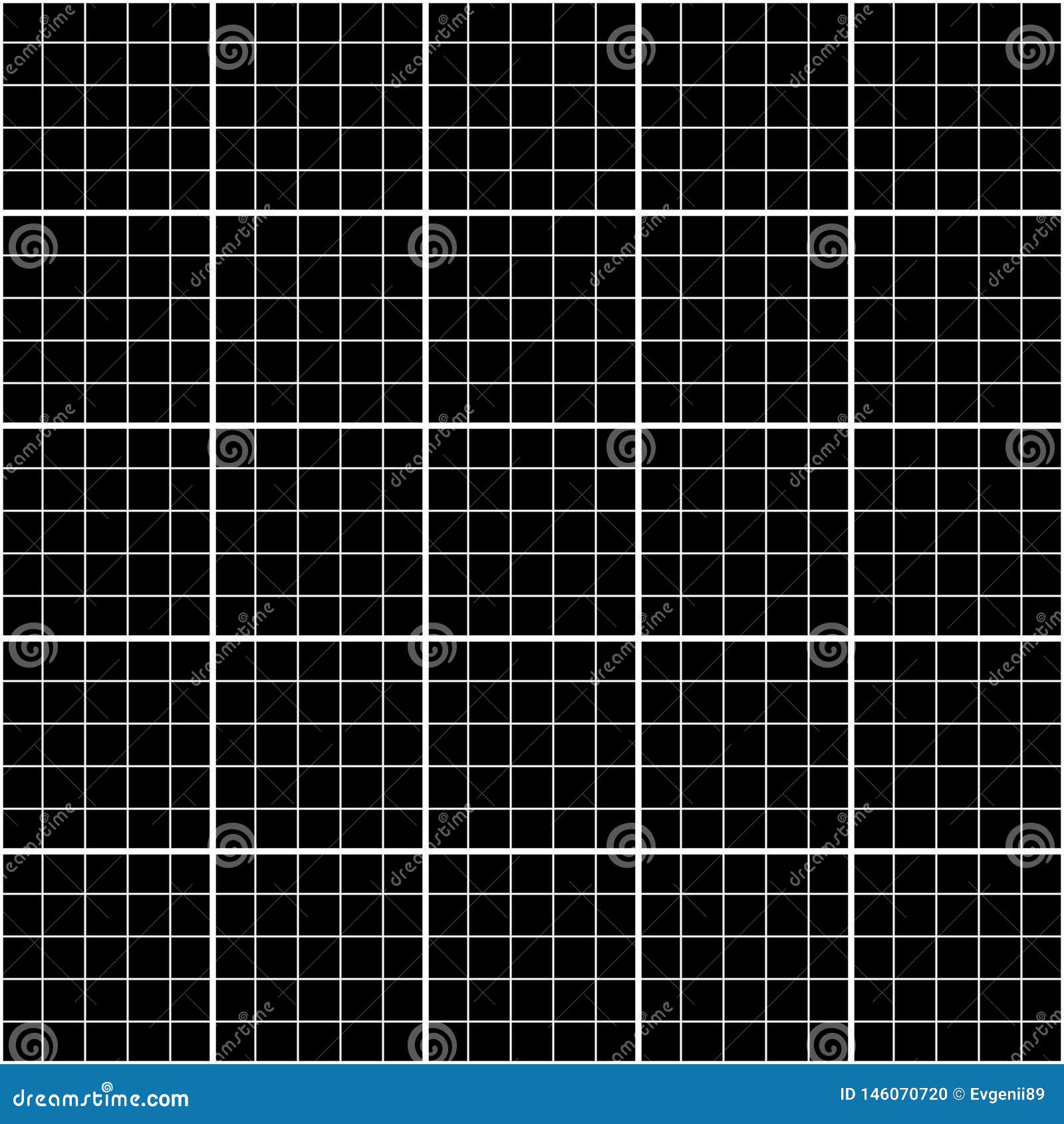 Five Millimeter White Graph Grid on Black, Seamless Pattern Stock ...