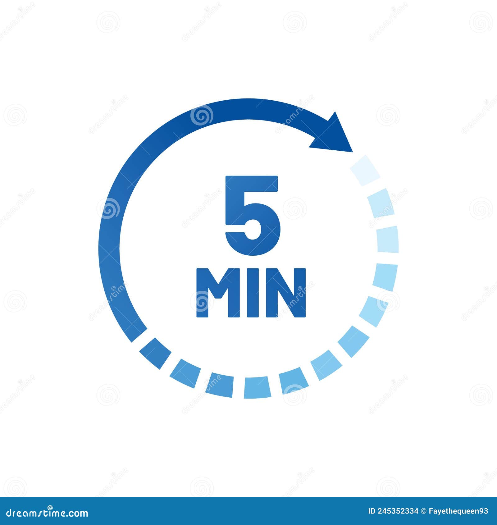 Five Minutes Icon Isolated on White Background. Cooking Time Concept ... Five Minutes Icon Isolated on White Background. Cooking Time Concept ...