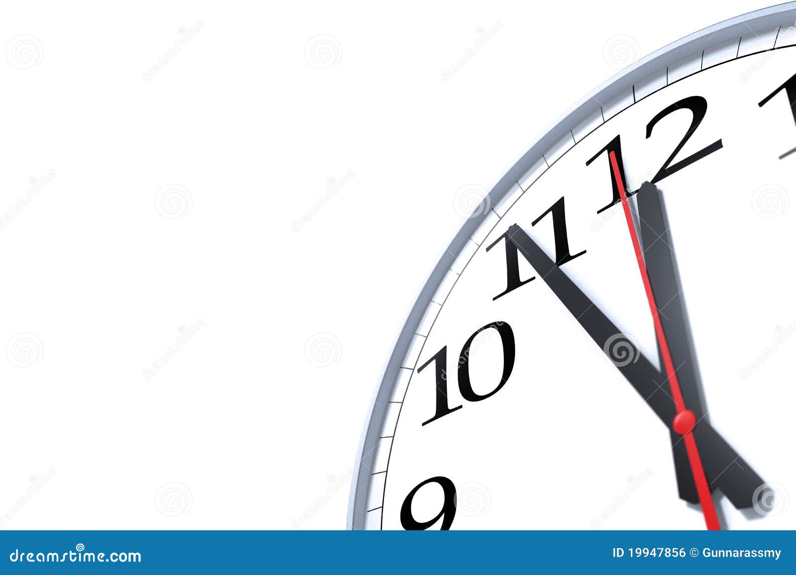 Five minutes to midnight stock illustration. Illustration of numerals ...