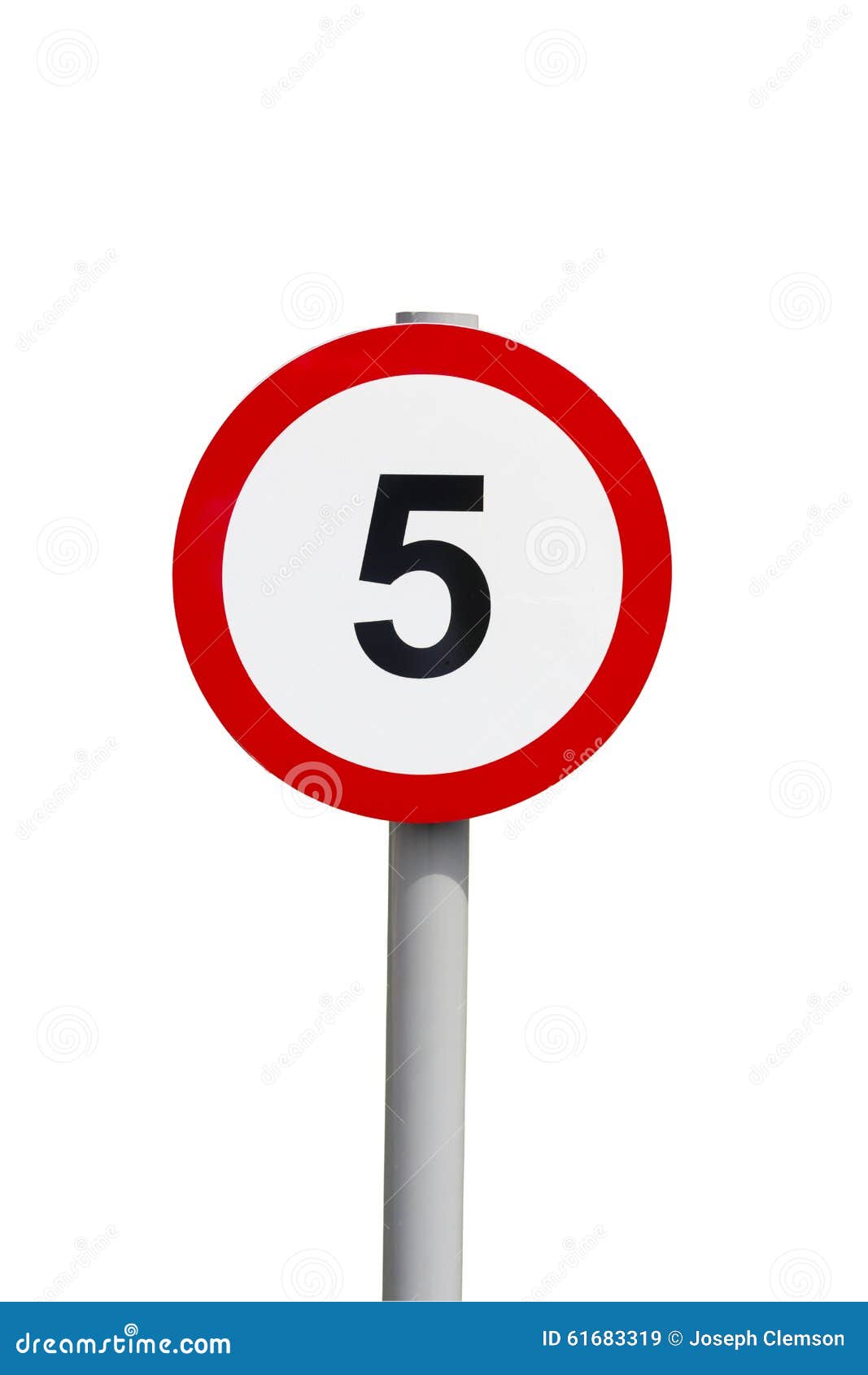 Five mph speed limit sign stock image. Image of hour - 61683319