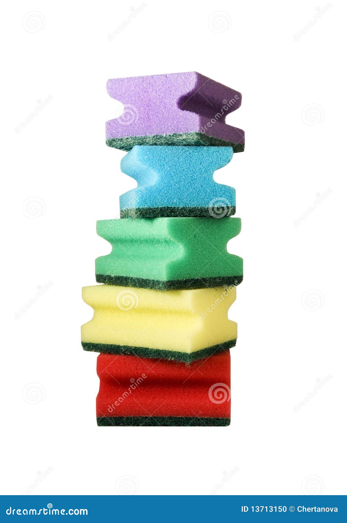 Five Multi-coloured Sponges Stock Photo - Image of color, eraser: 13713150