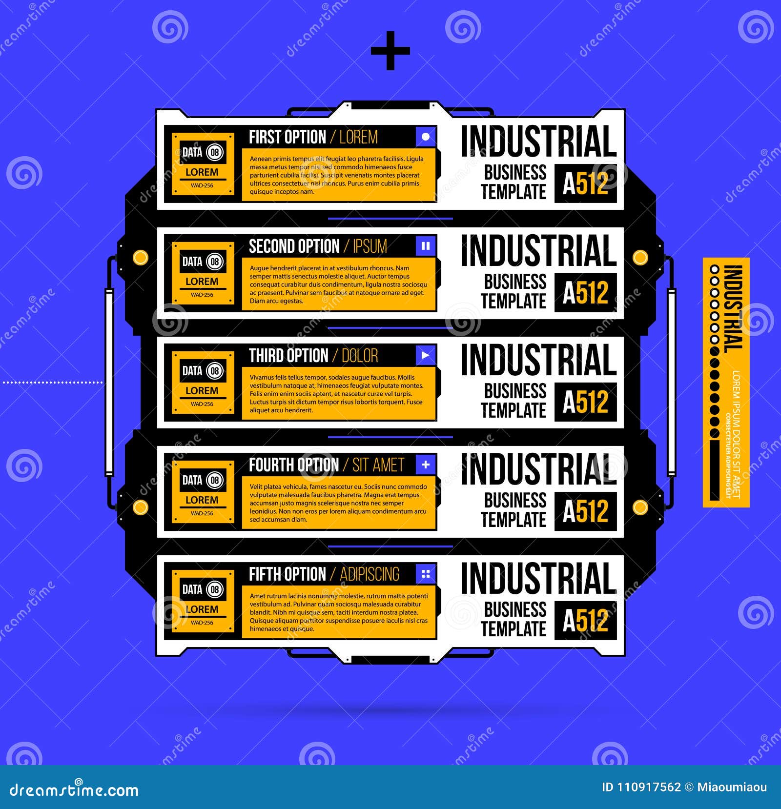 Five Options with Hi-tech Elements in Geometric Industrial/techno Style ...