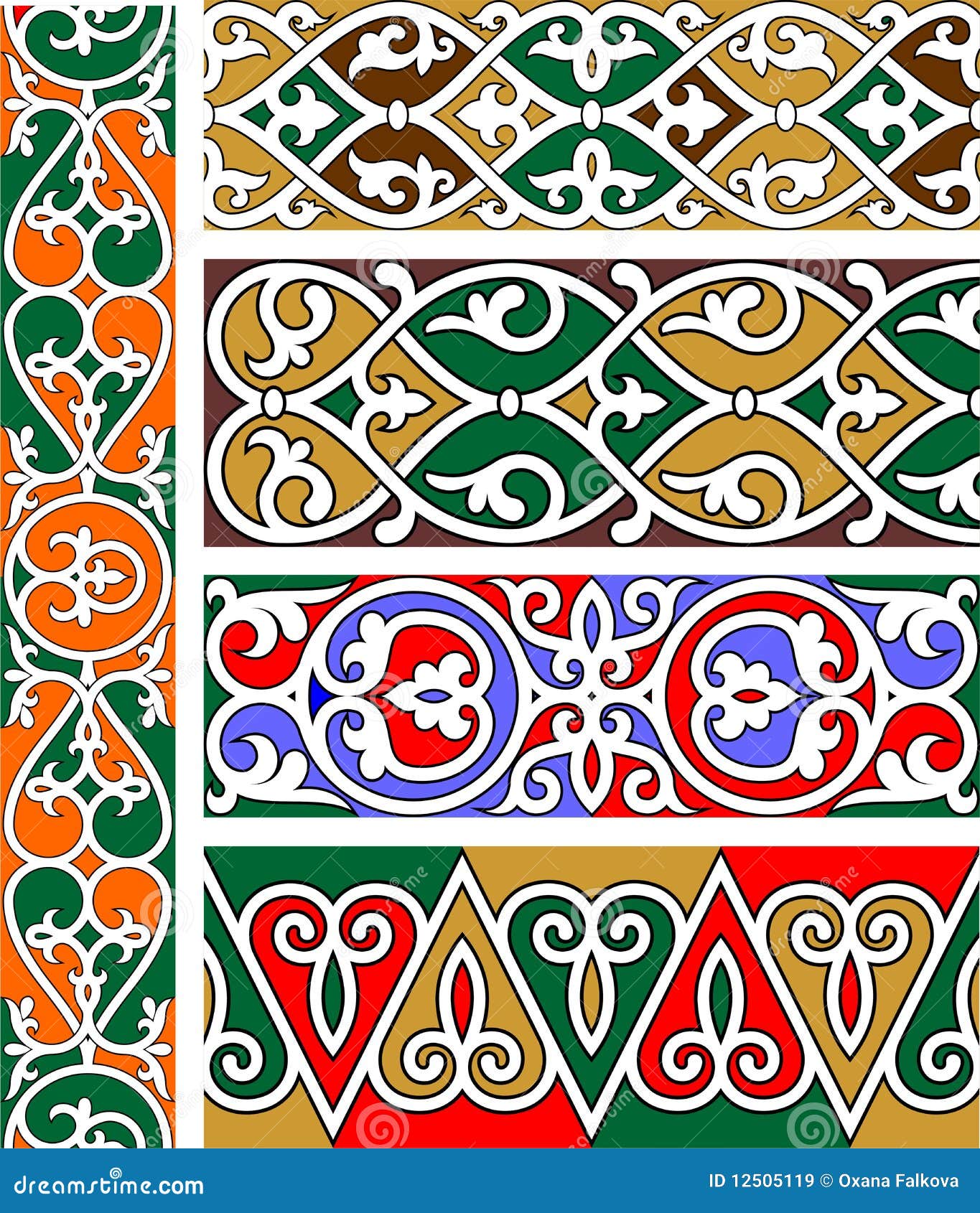 Set Of Ornamental Borders For Covers, Certificates Or Diplomas. Vector ...