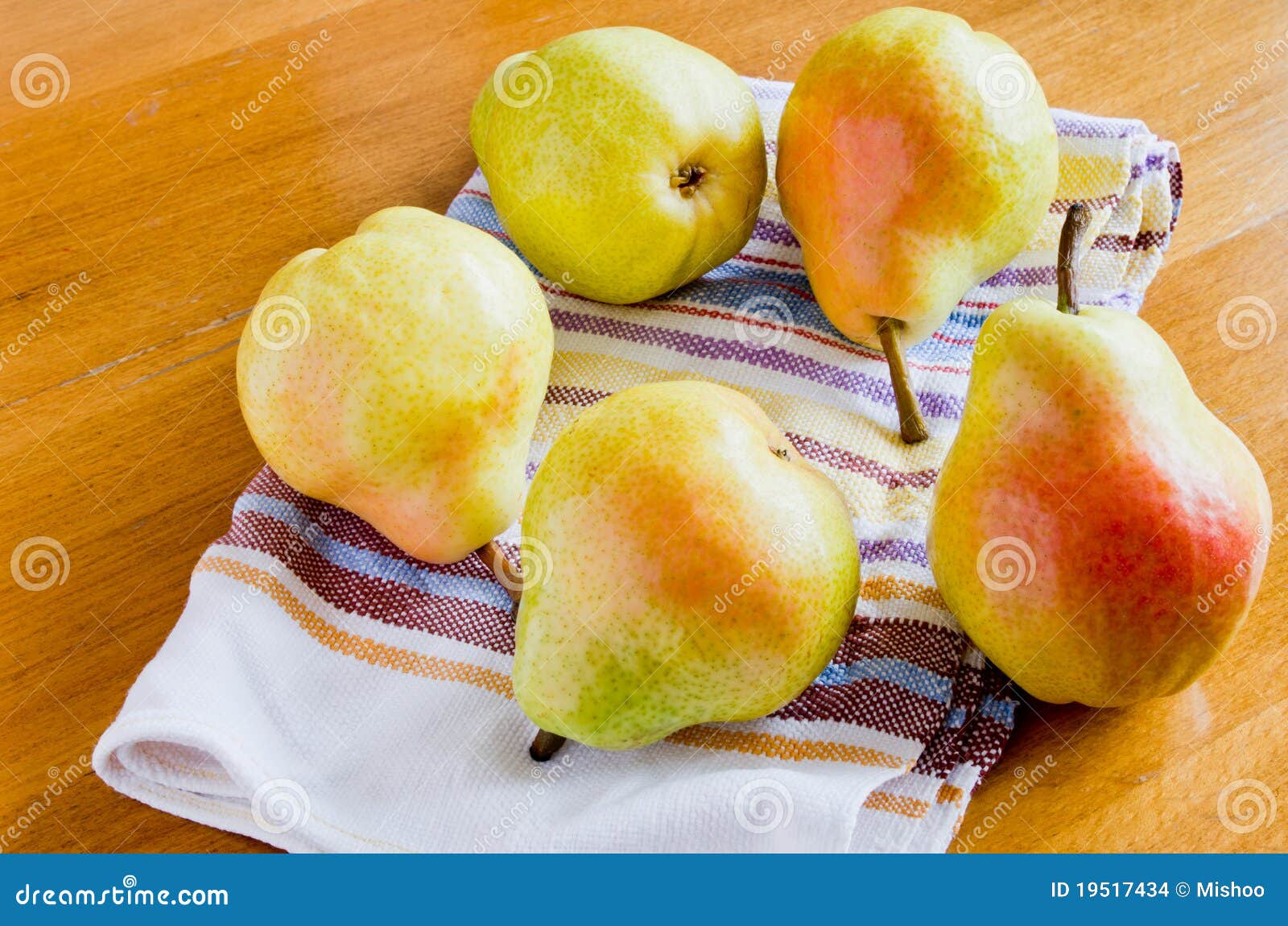 Five pears stock photo. Image of still, food, simple - 19517434