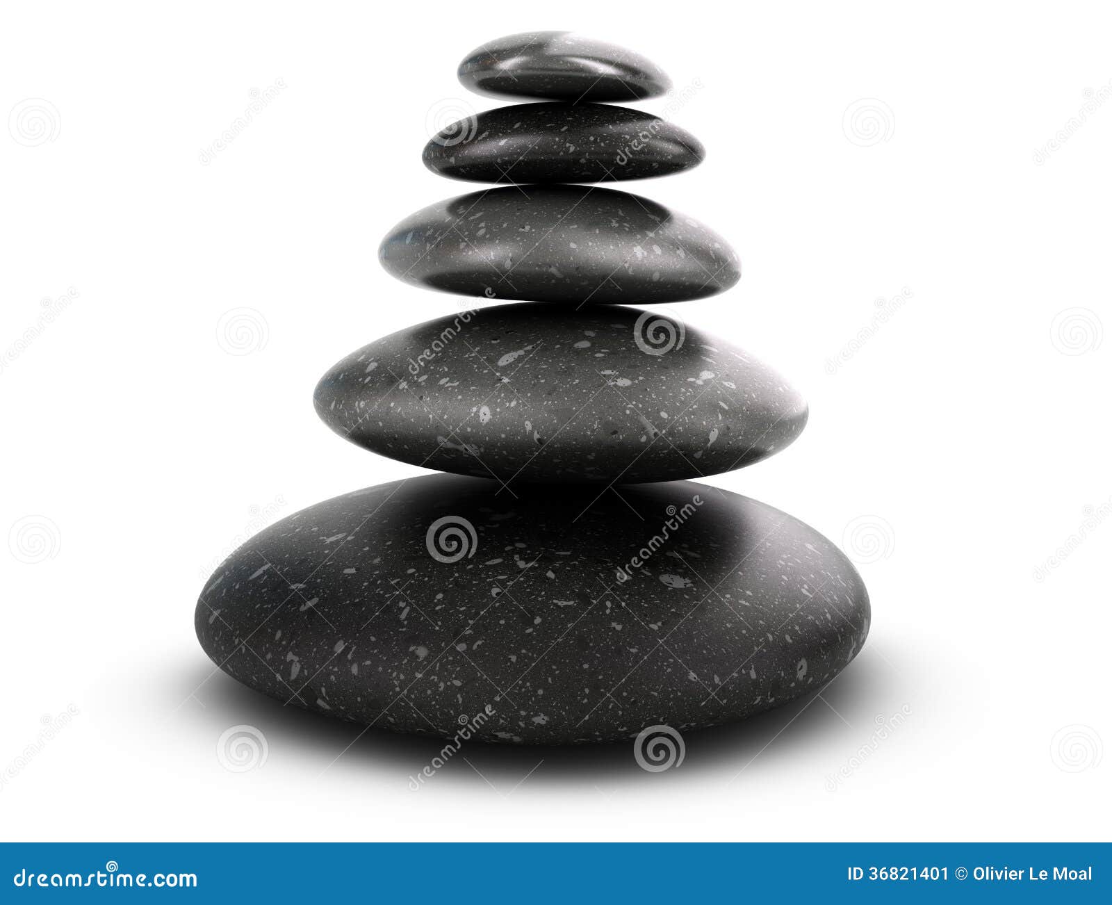 Five Pebbles Stacked, Harmony Concept Stock Illustration - Illustration ...