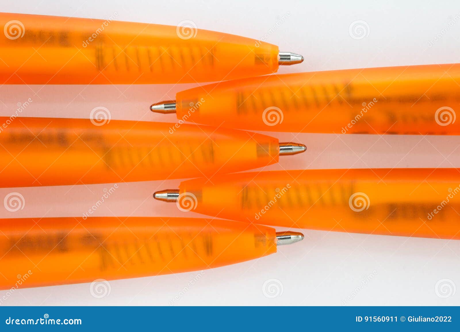 Five pens stock image. Image of school, macro, horizontal - 91560911
