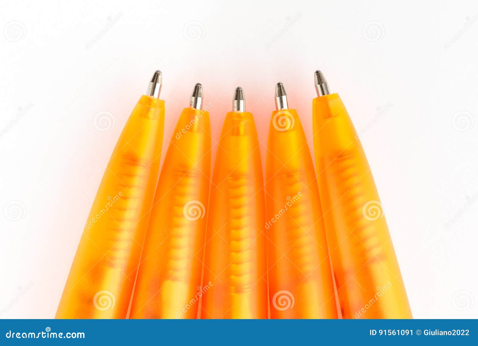 Five pens stock image. Image of retractable, sheet, five - 91561091