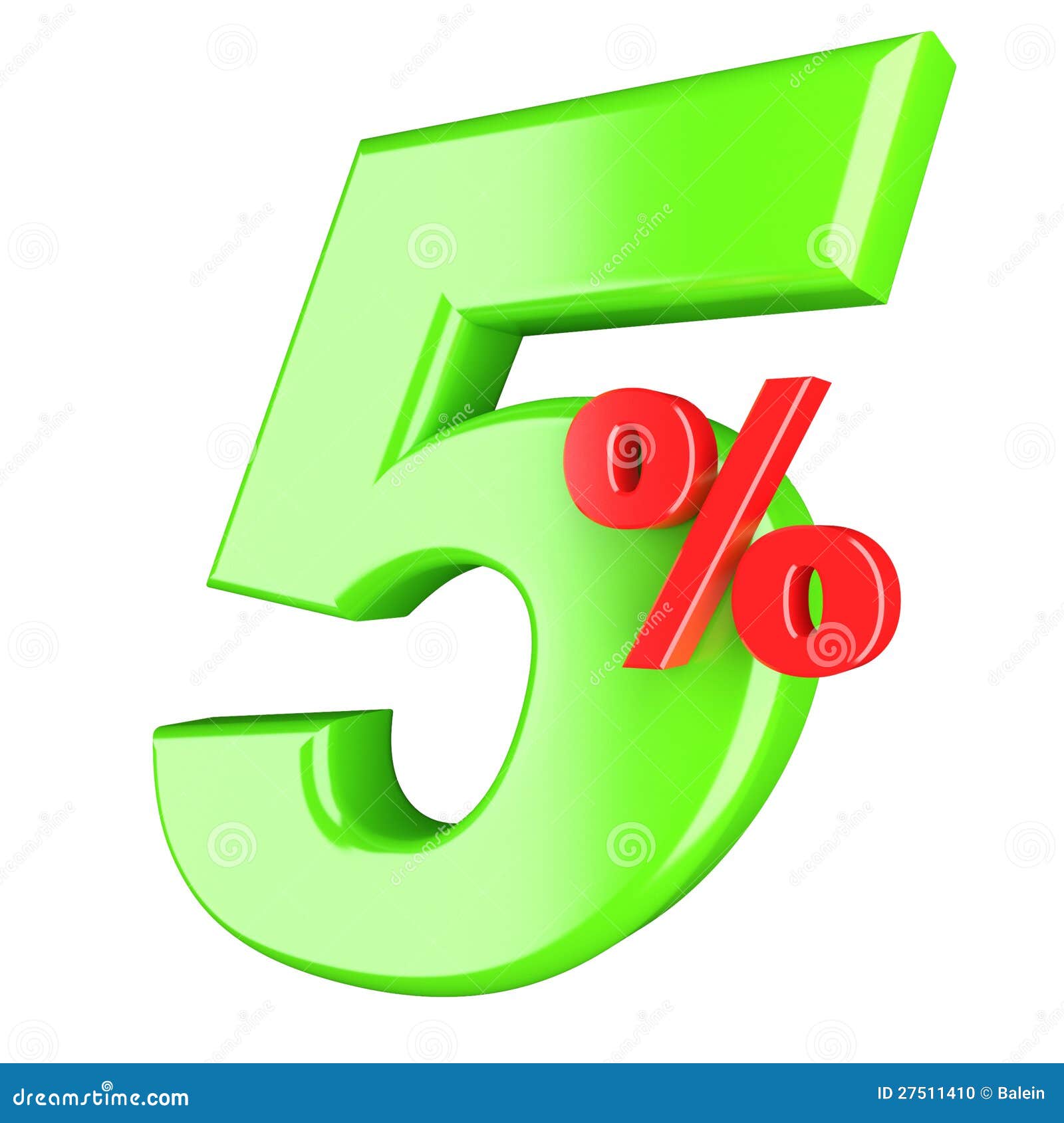 Five Percent Square Chart Isolated Symbol. Infographic 5% Sign ...