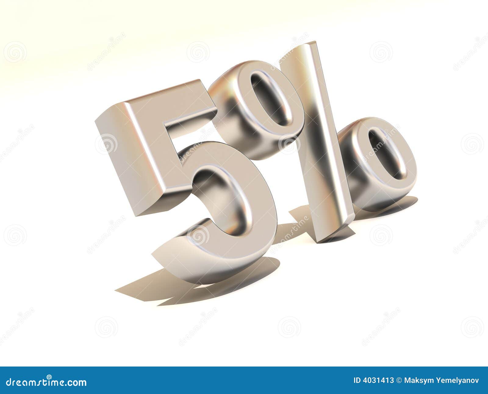 Five Percent Square Chart Isolated Symbol. Infographic 5% Sign ...