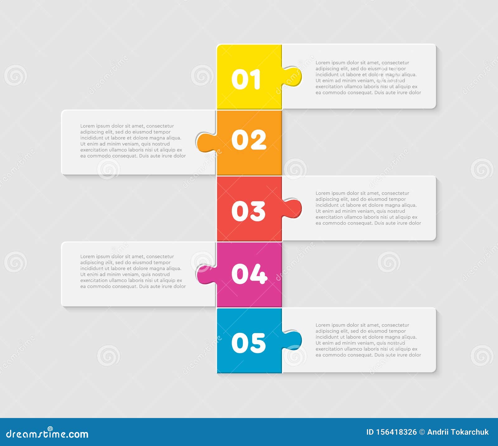 Five Pieces Jigsaw Puzzle Squares Line Infographic Stock Vector ... Five Pieces Jigsaw Puzzle Squares Line Infographic Stock Vector ...