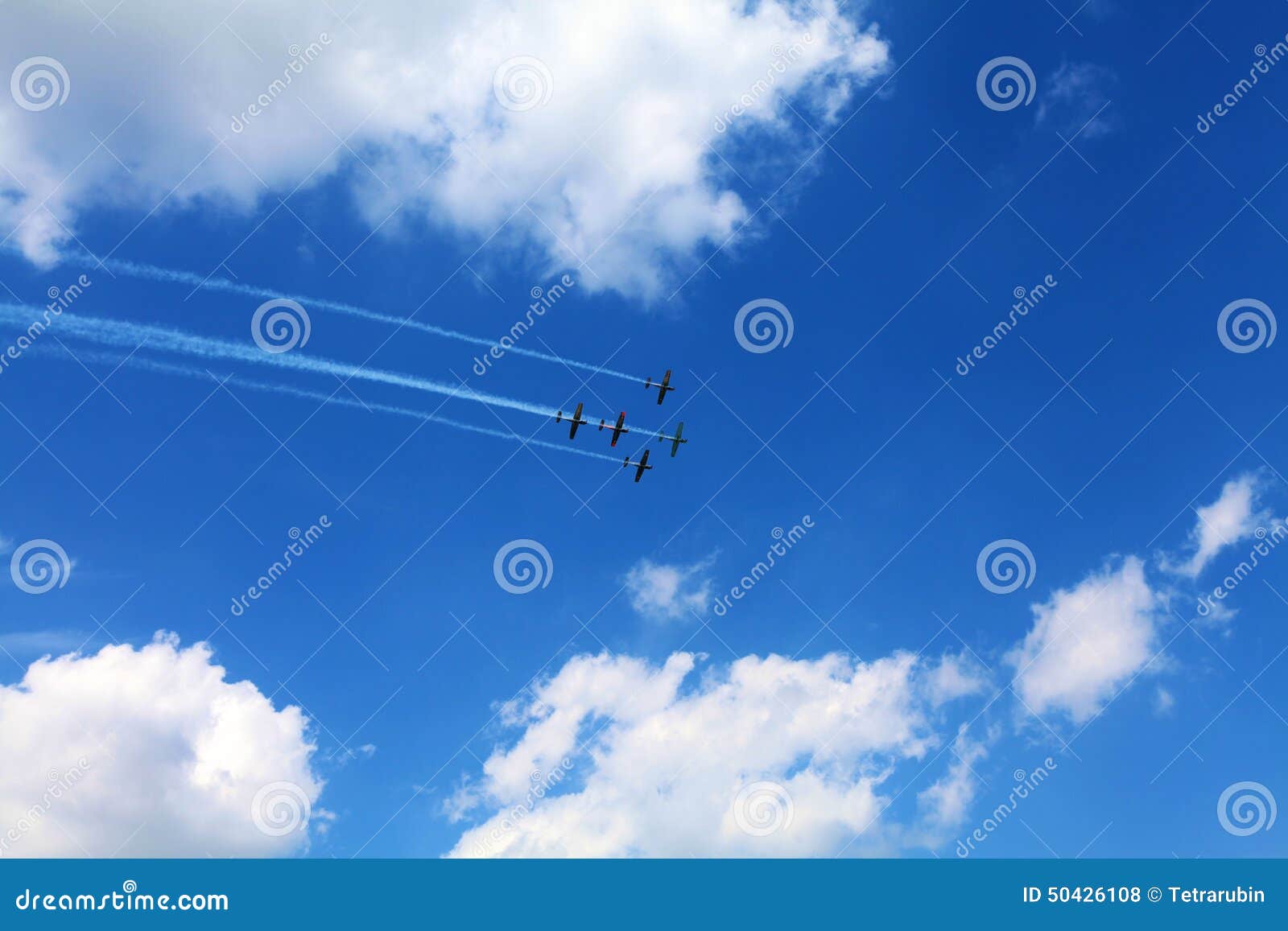 Five planes is the sky stock photo. Image of objects - 50426108