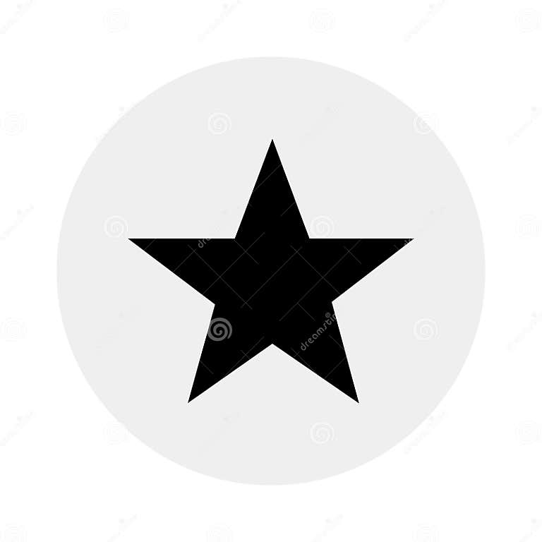 Five-point Star Icon. White Background. Vector Illustration. Stock ...