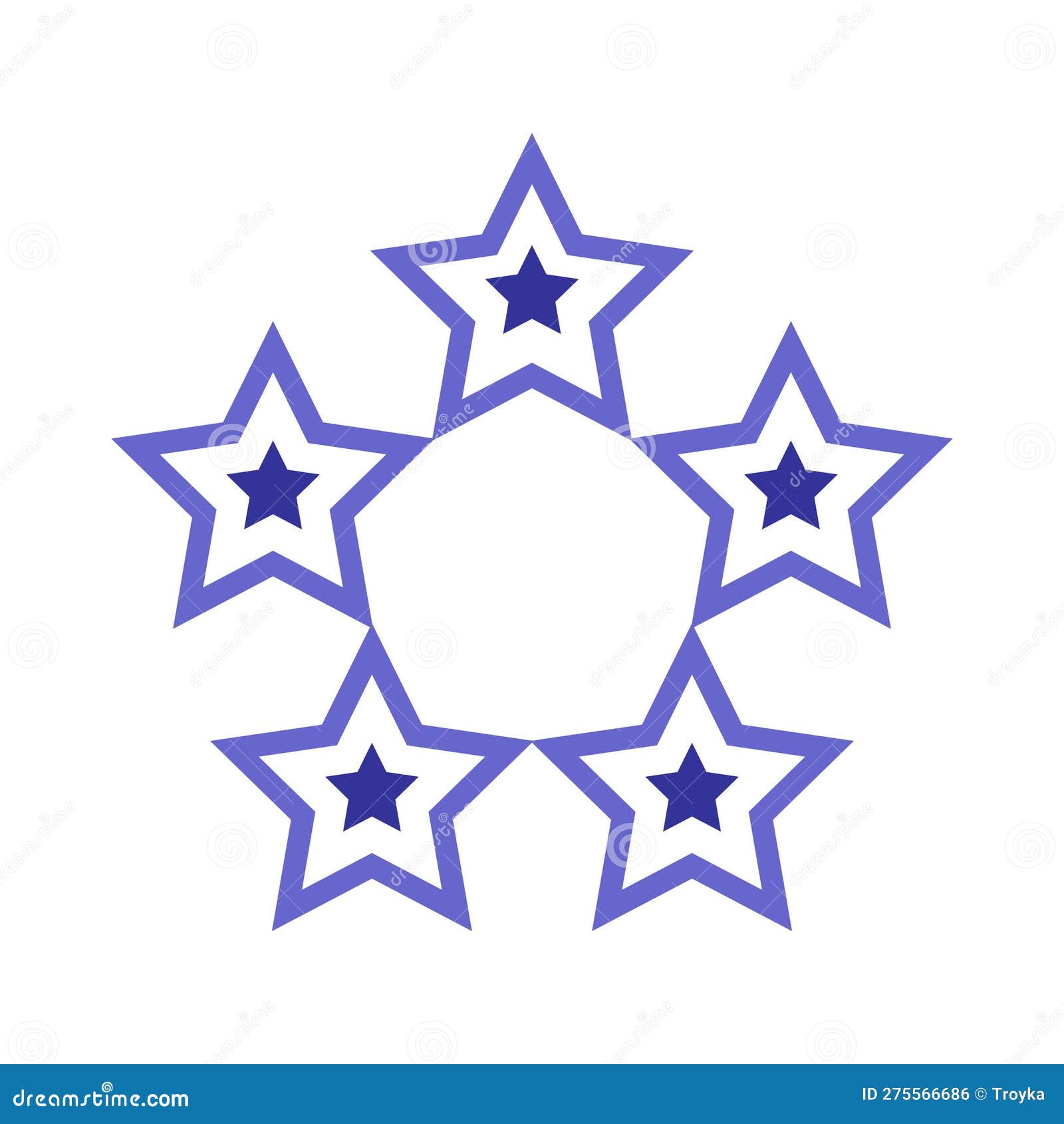 Five-point Stars Icon. Design Element Stock Illustration - Illustration ...