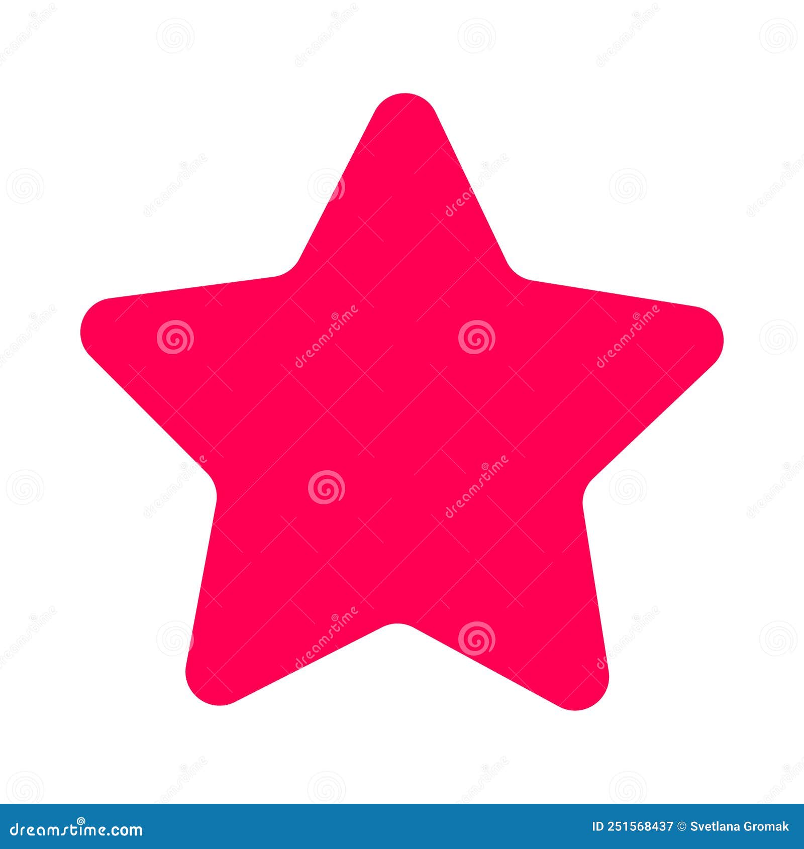 A Five-pointed Star. Geometric Shape Stock Vector - Illustration of ...