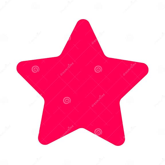 A Five-pointed Star. Geometric Shape Stock Vector - Illustration of ...