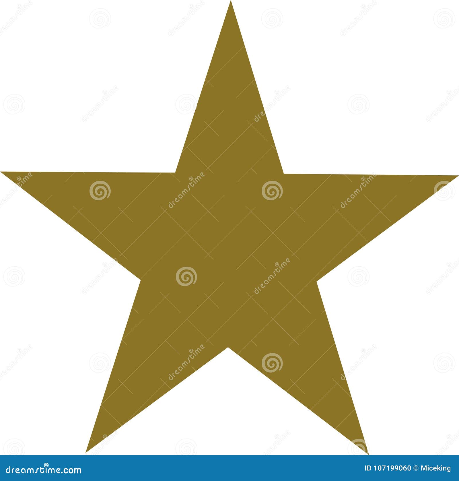 Five-pointed star gold stock vector. Illustration of sign - 107199060