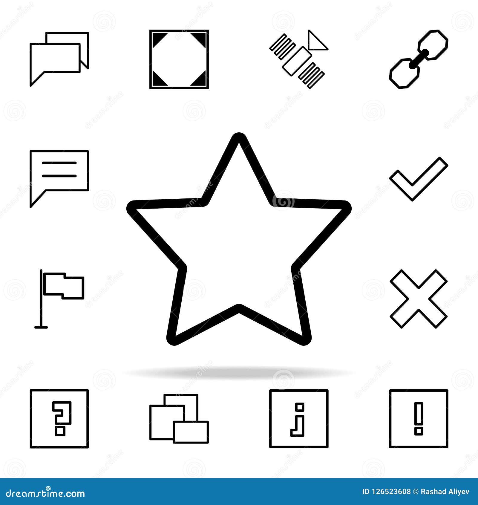 Five-pointed Star Icon. Web Icons Universal Set for Web and Mobile ...