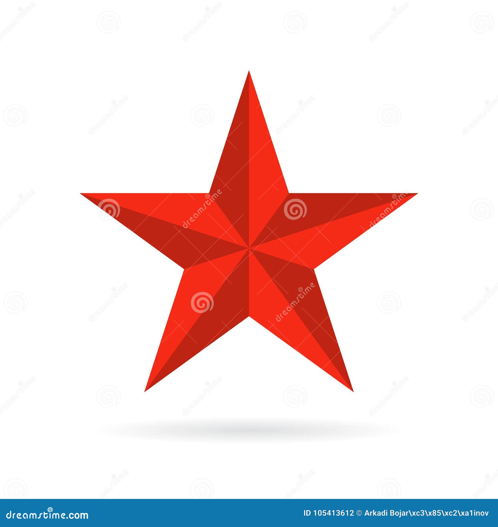Five Pointed Star Vector Icon Stock Vector - Illustration of army ...