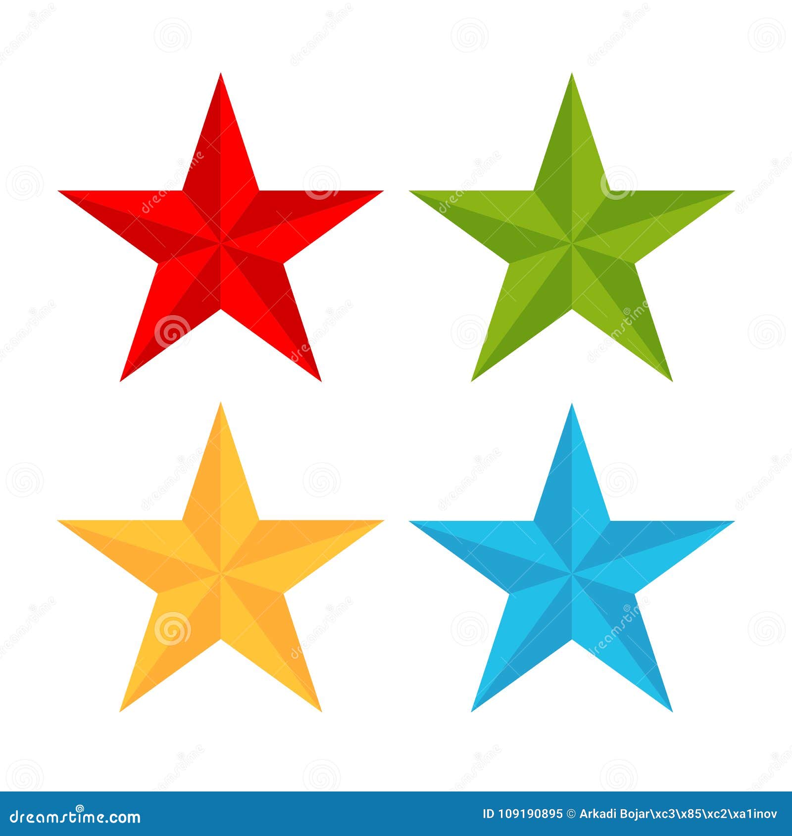 Five Pointed Star Vector Icon Stock Vector - Illustration of five, flat ...