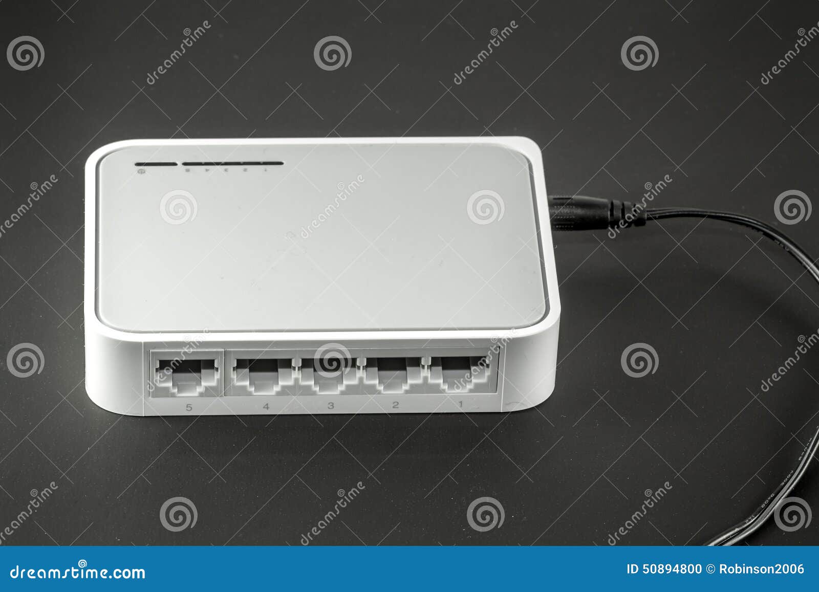 Five Port Network Switch stock photo. Image of switch - 50894800