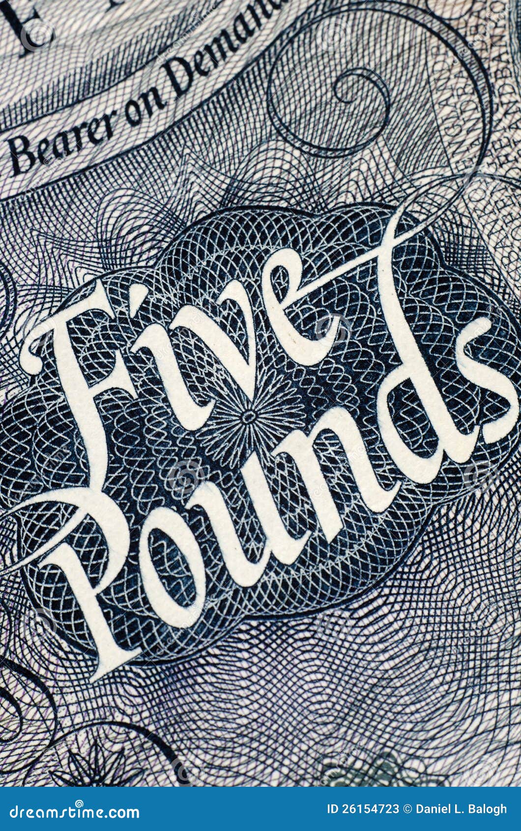 Five Pounds stock image. Image of demand, financial, paper - 26154723