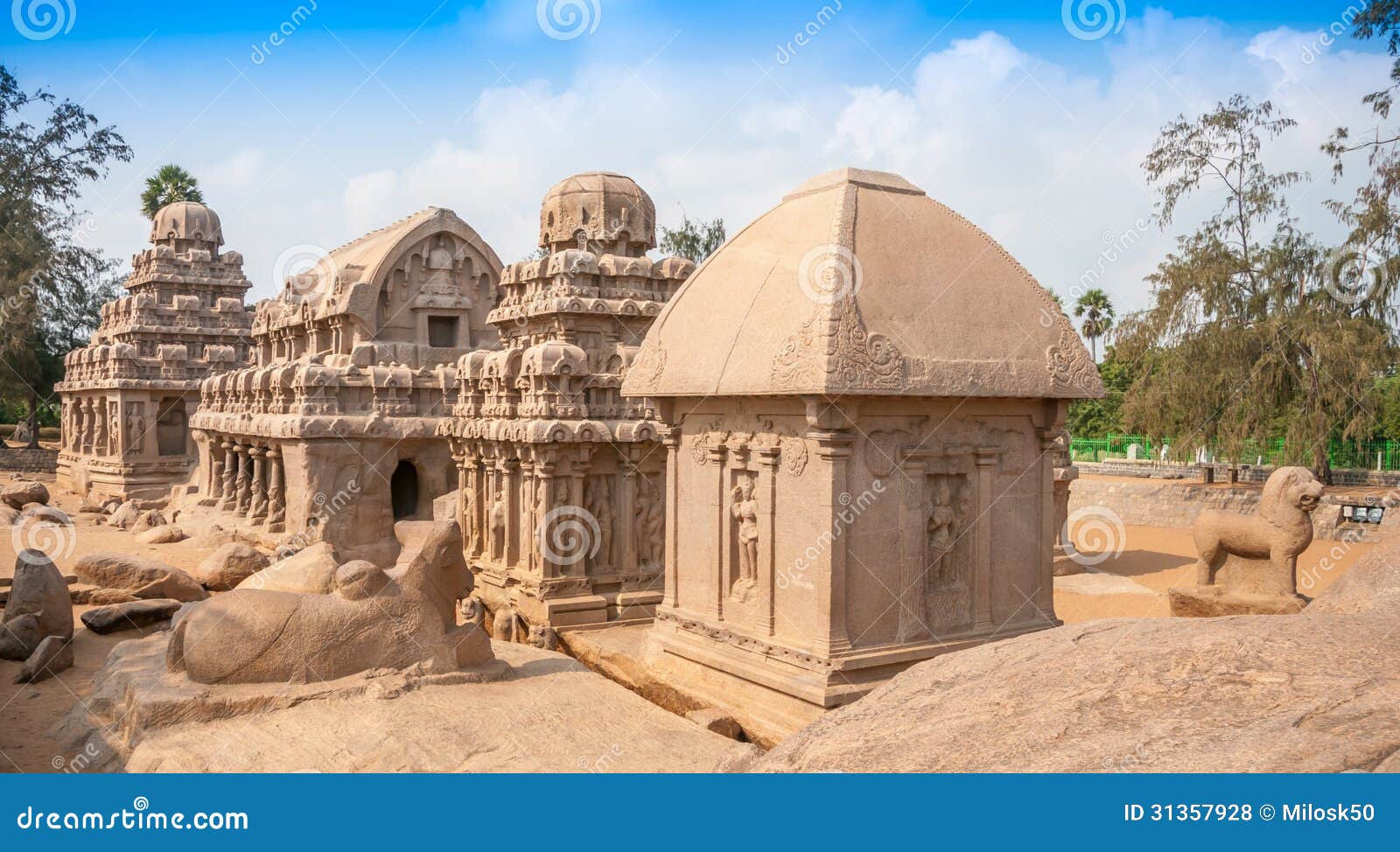 Five Rathas Complex stock photo. Image of monument, five - 31357928