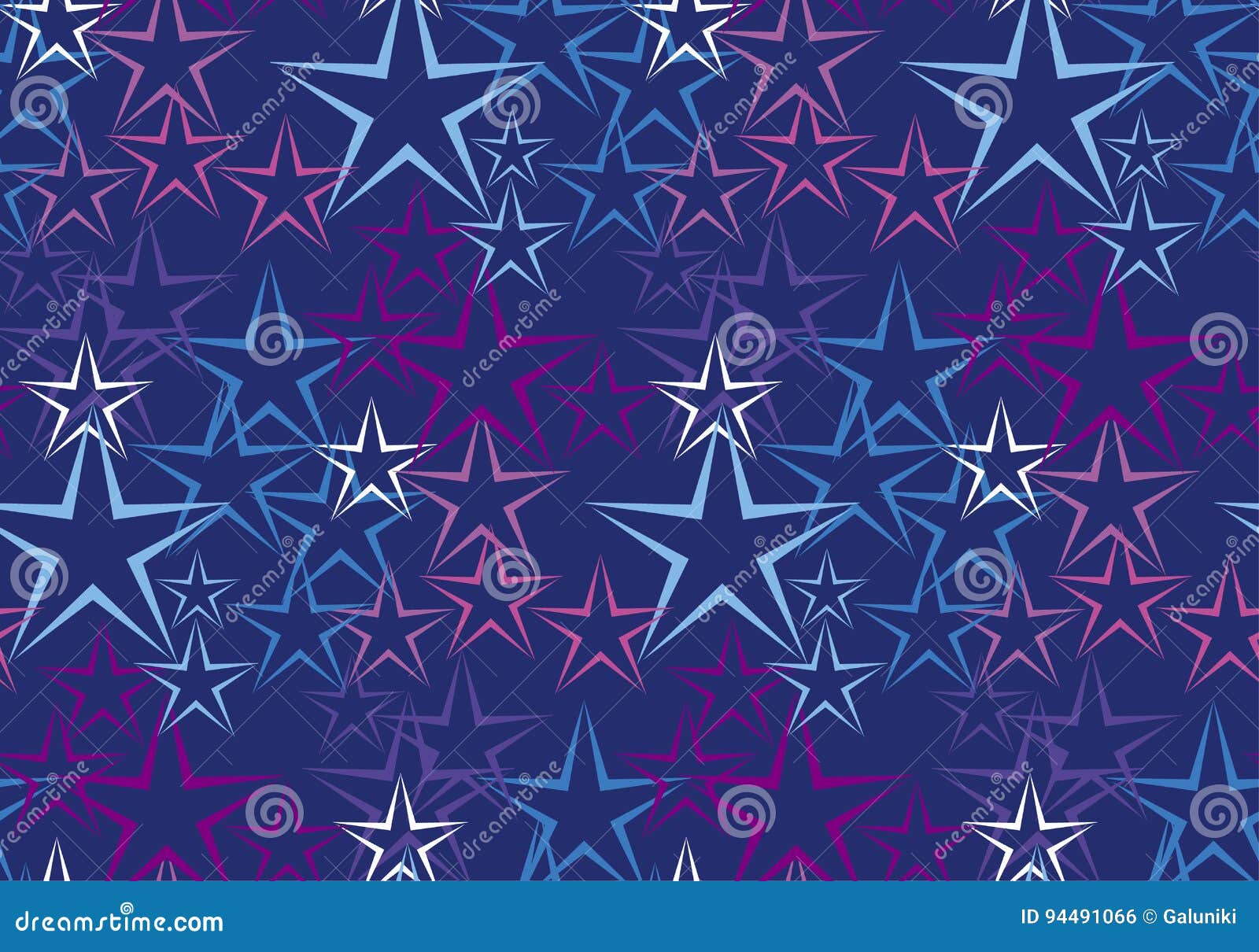 Five Rayed Star Decorative Background. Stock Vector - Illustration of ...
