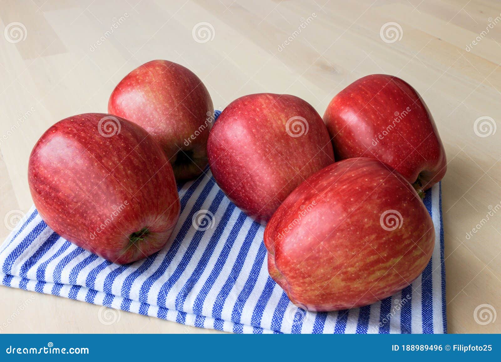 Five red apples stock photo. Image of stunning, five - 188989496