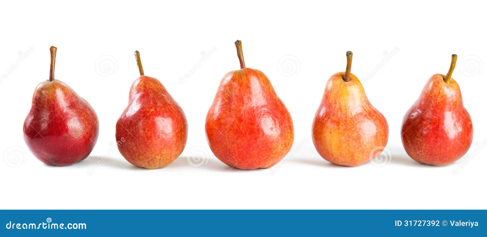 Five red pears stock photo. Image of tasty, eating, healthy - 31727392