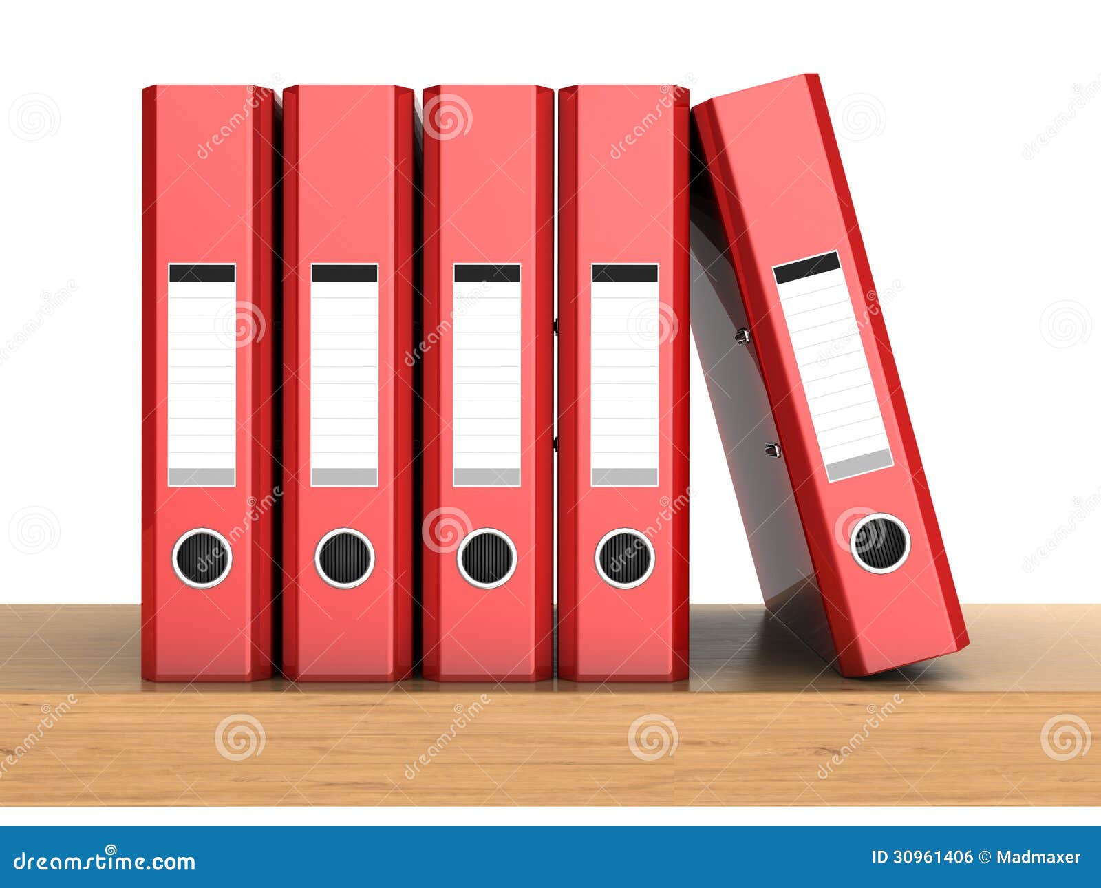 Five Ring Binders Royalty-Free Cartoon | CartoonDealer.com #30961406