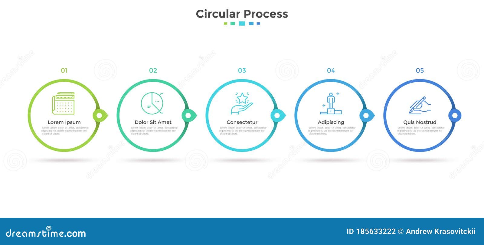 Modern Infographic Template Stock Vector - Illustration of marketing ...