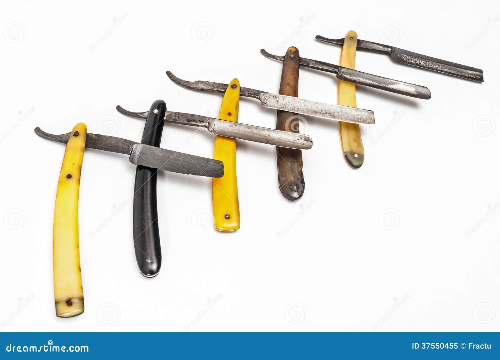 Five rusty razors stock image. Image of used, grooming - 37550455