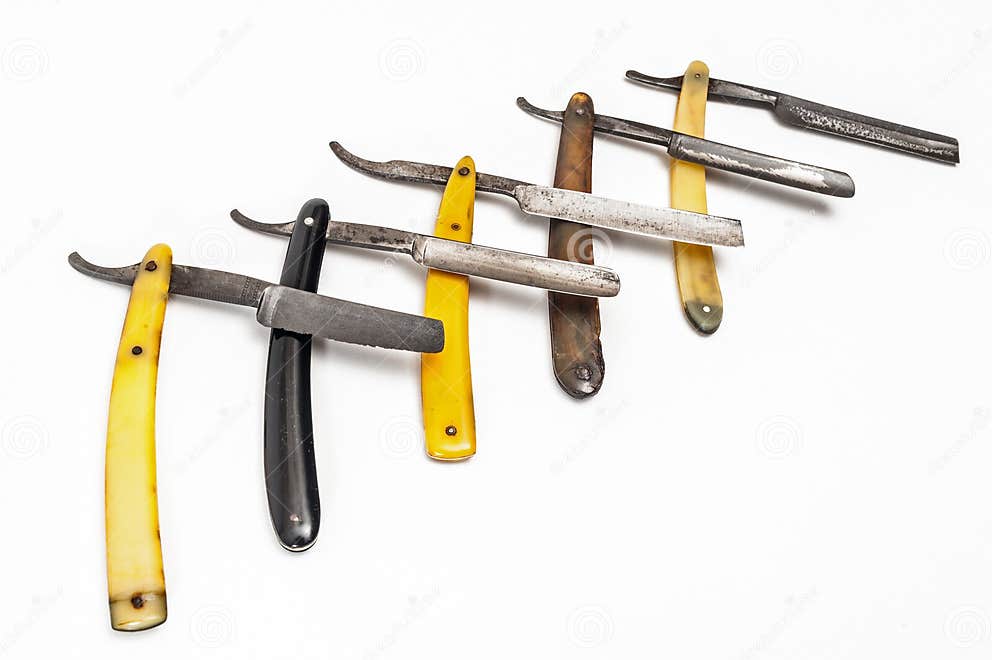 Five rusty razors stock image. Image of used, grooming - 37550455