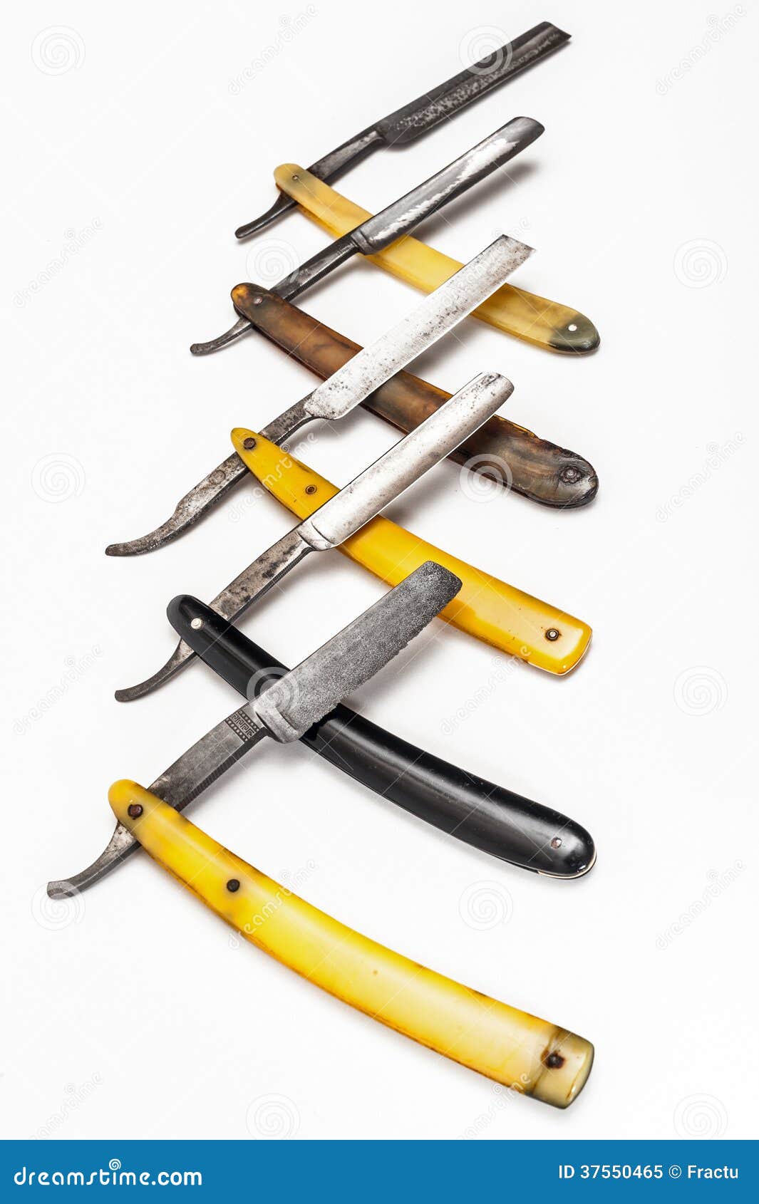 Five rusty razors stock image. Image of handle, sharp - 37550465