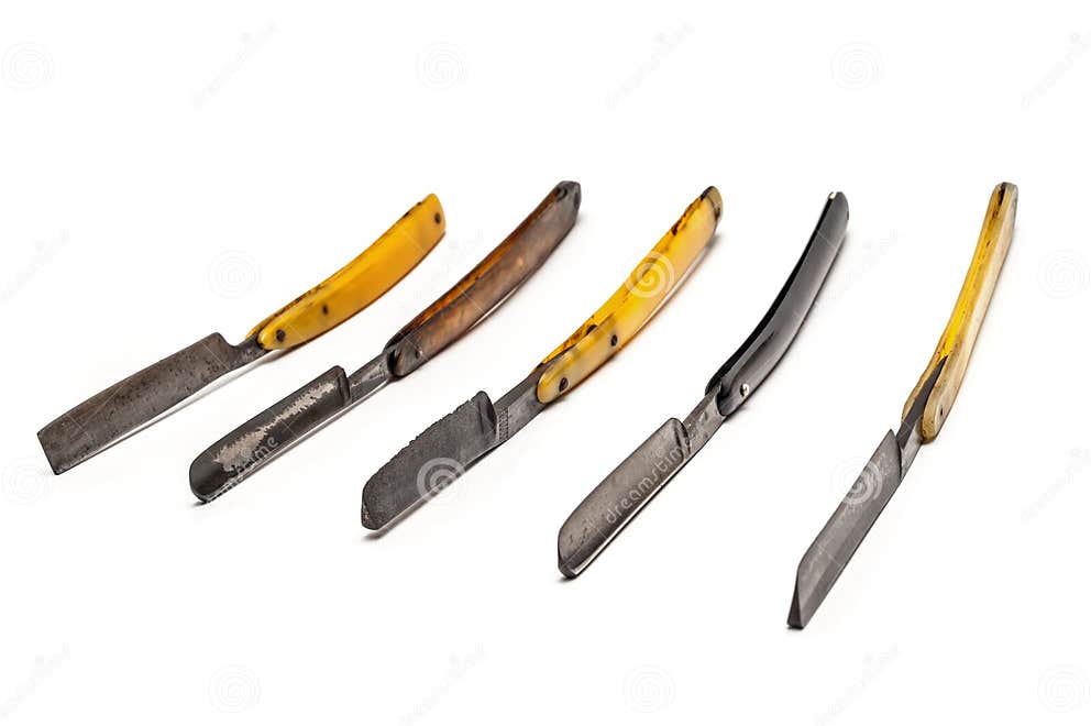 Five rusty razors stock image. Image of five, rusty, black - 37550469