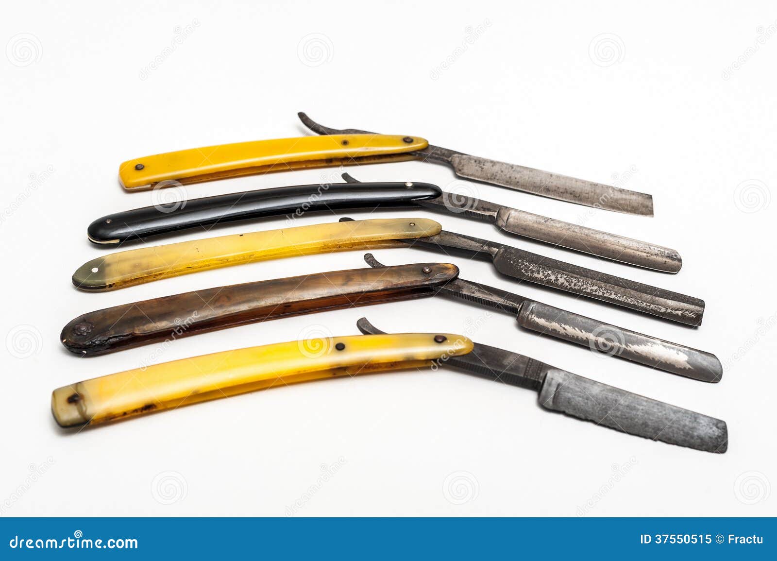 Five rusty razors stock image. Image of equipment, trim - 37550515