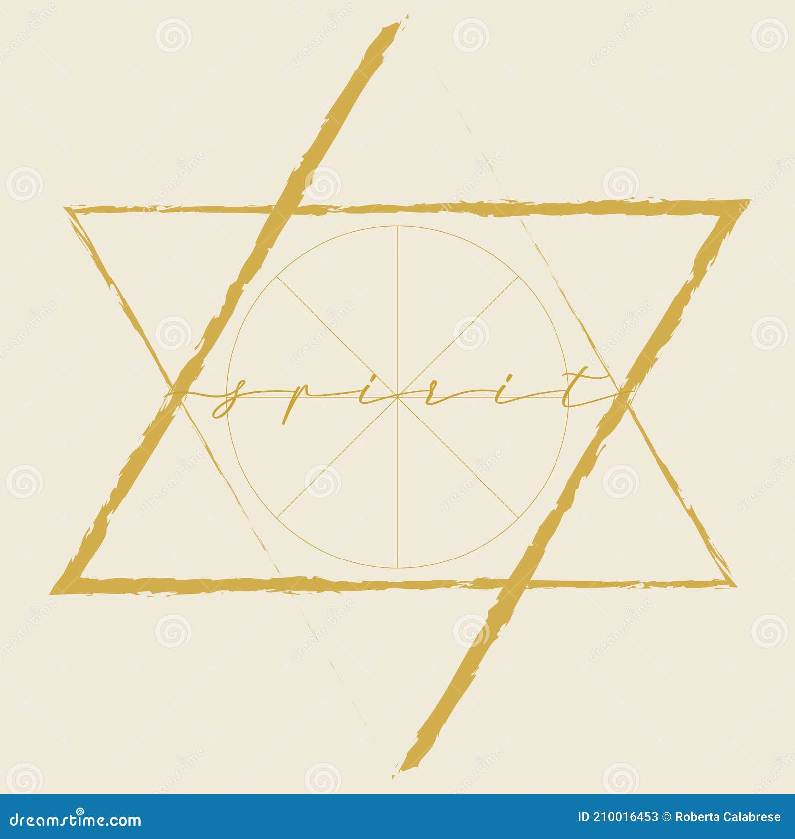 The Five Sacred Elements of Nature Stock Illustration - Illustration of ...